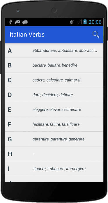 Italian Verb Conjugator for iOS and Android